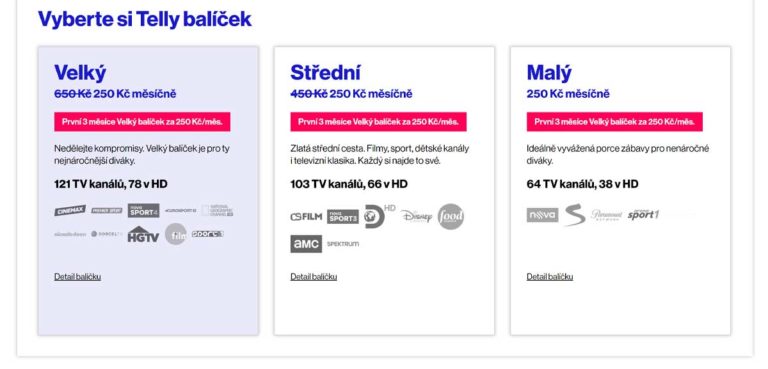 Telly recenze: Jak na přihlášení Moje Telly a jak zdarma na zkoušku